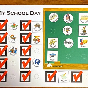 28 School Themed Tasks Plus Chart, Use to Create Your Own Homeschool ...