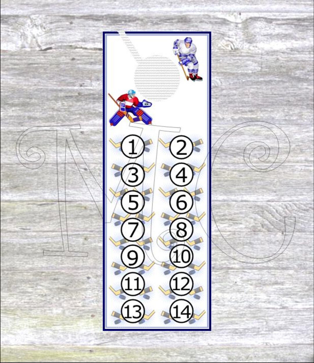 Chore Chart Behavior Chart That Hangs From Door Knob Use With Stickers ...