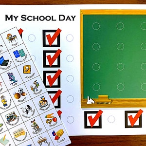 28 School Themed Tasks Plus Chart, Use to Create Your Own Homeschool ...