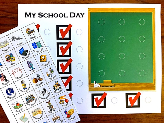 28 School Themed Tasks Plus Chart Use to Create Your Own - Etsy