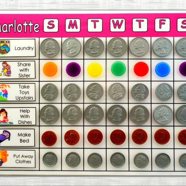 Laminated Chore Chart - Etsy