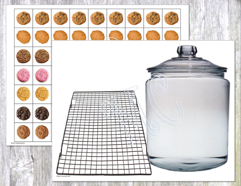 Cookie Jar Behavior Chart for Home Print It Out and Reward | Etsy