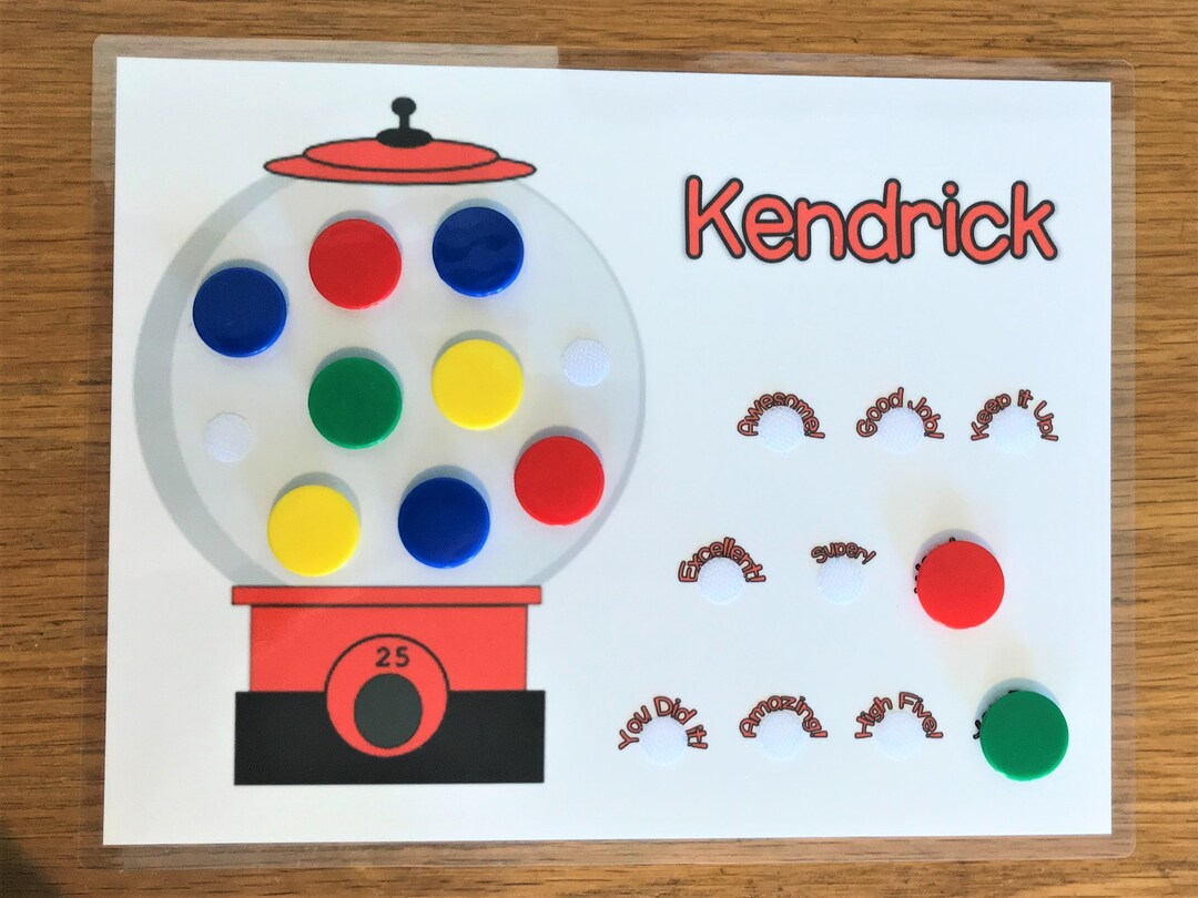 Behavior Tracker Shipped! Add Your Child's Name, Encourage Positive ...