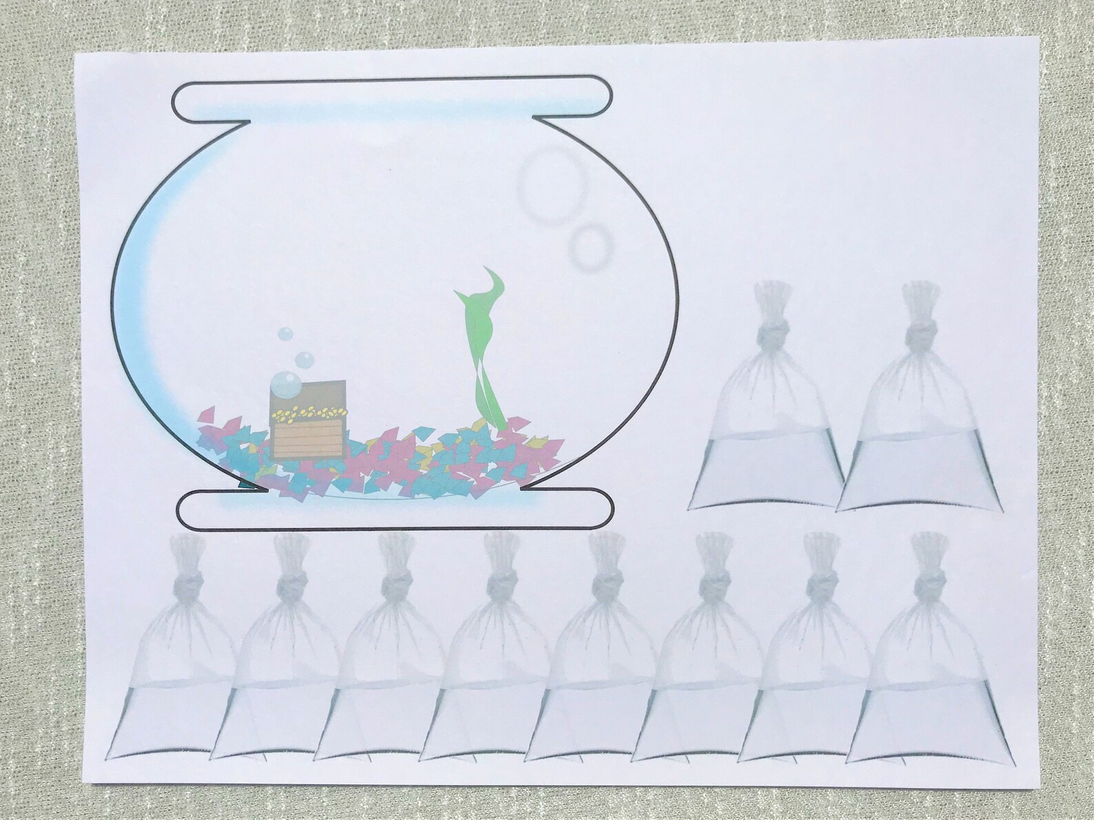 Fishbowl Behavior Chart for Home Print It Out and Reward - Etsy