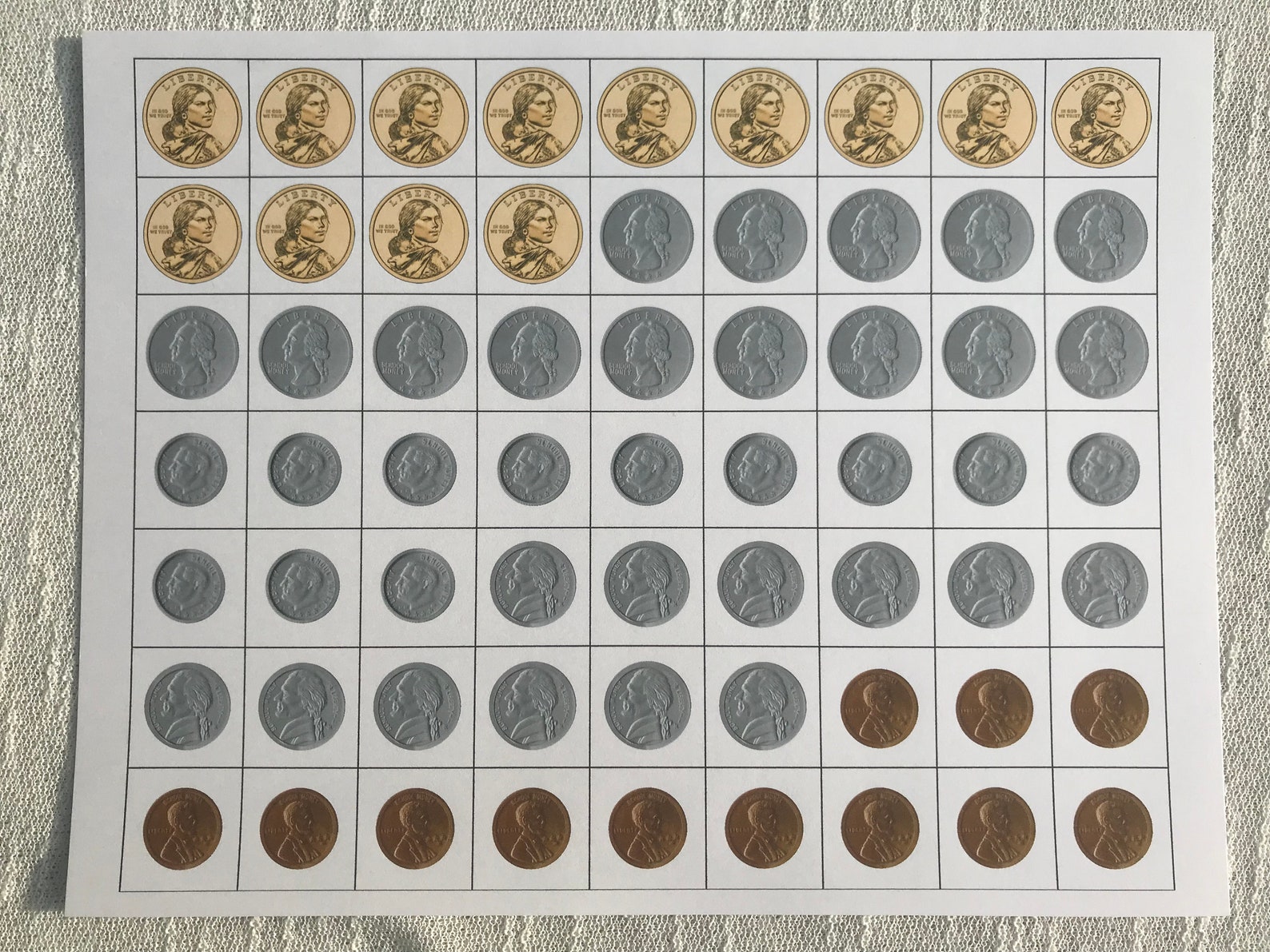 2 Printable Allowance Charts With Coins and Chores. Track - Etsy