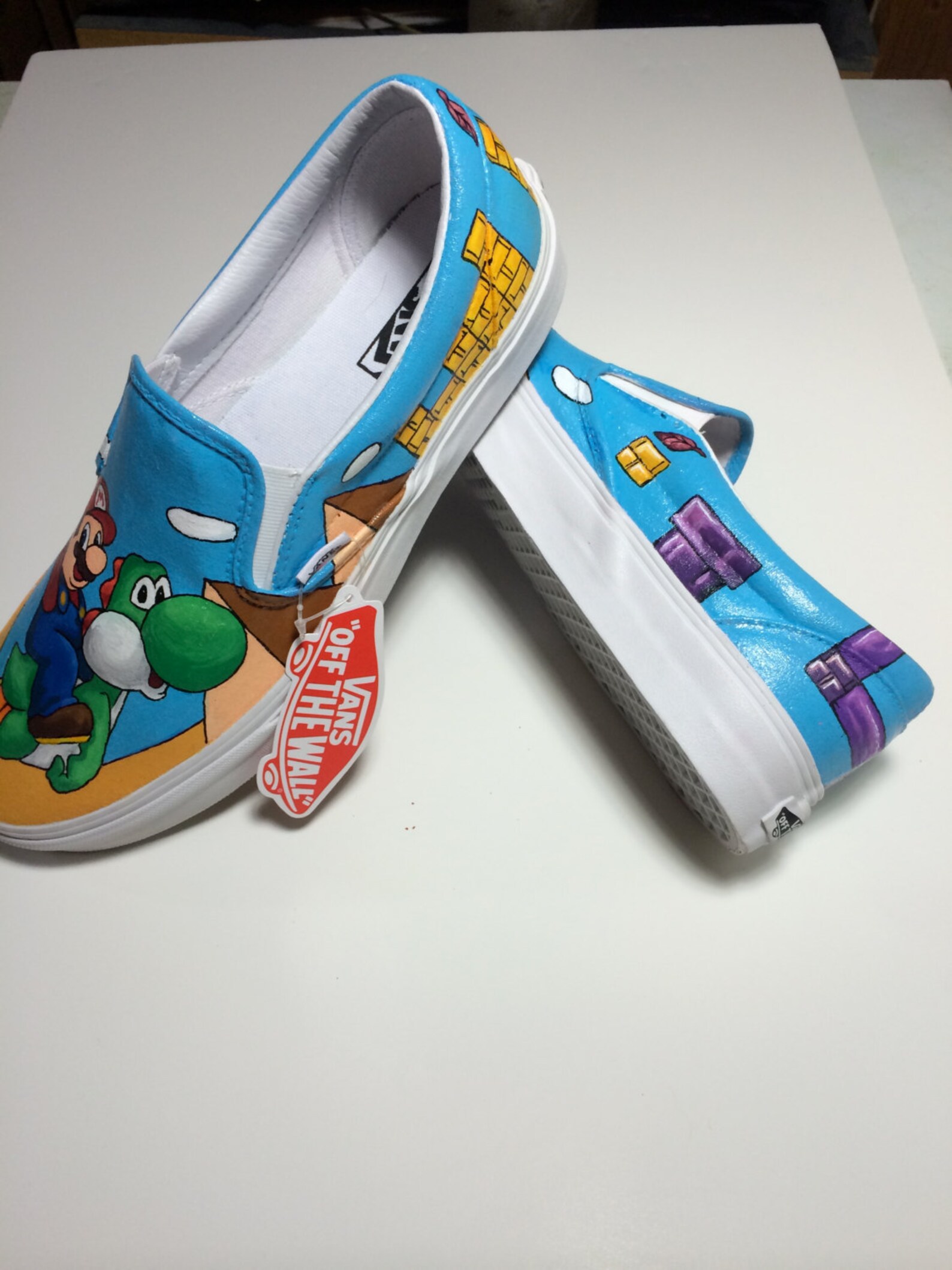 Super Mario Custom Vans Shoes - Etsy