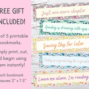 Reading Journal Printable | Printable Reading Planner | Reading Log ...