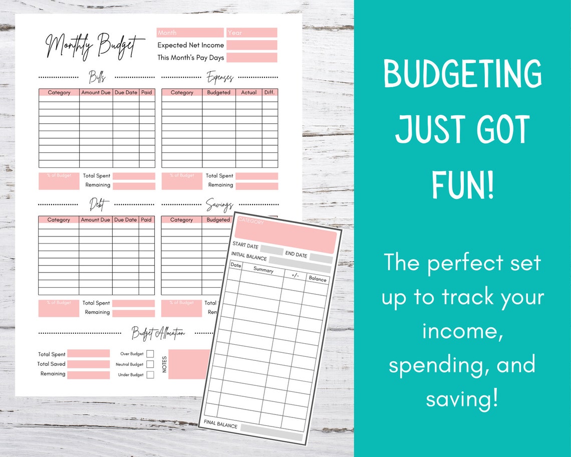 Budget Binder Envelope Kit | Cash Envelope Inserts | Budget Planner ...