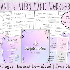 Manifestation Journal Printable Digital Manifestation Guide - Etsy