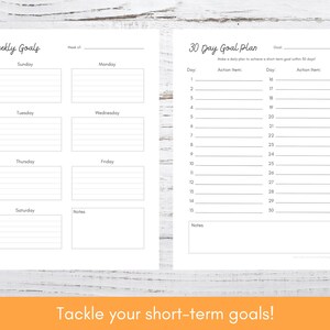 Printable Goal Planner | Goal Setting Plan | Digital Goal Planner ...