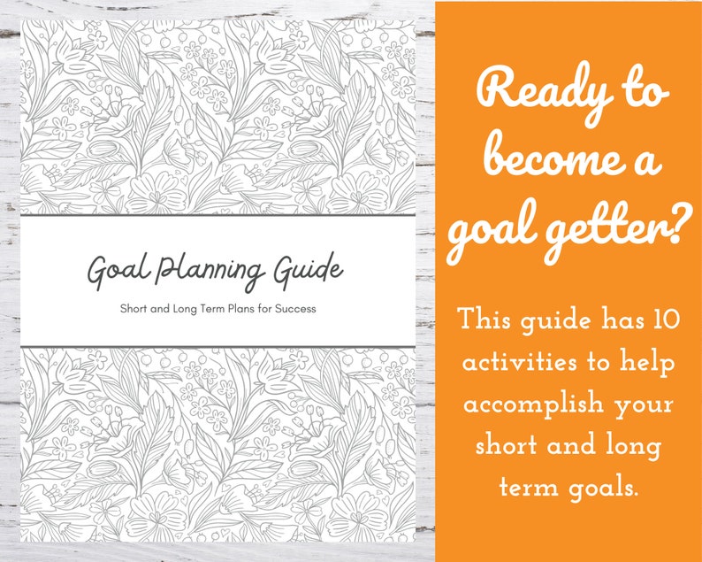 Printable Goal Planner Goal Setting Plan Digital Goal | Etsy