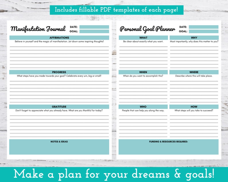 Money Manifestation Vision Board Kit Manifestation Checks | Etsy