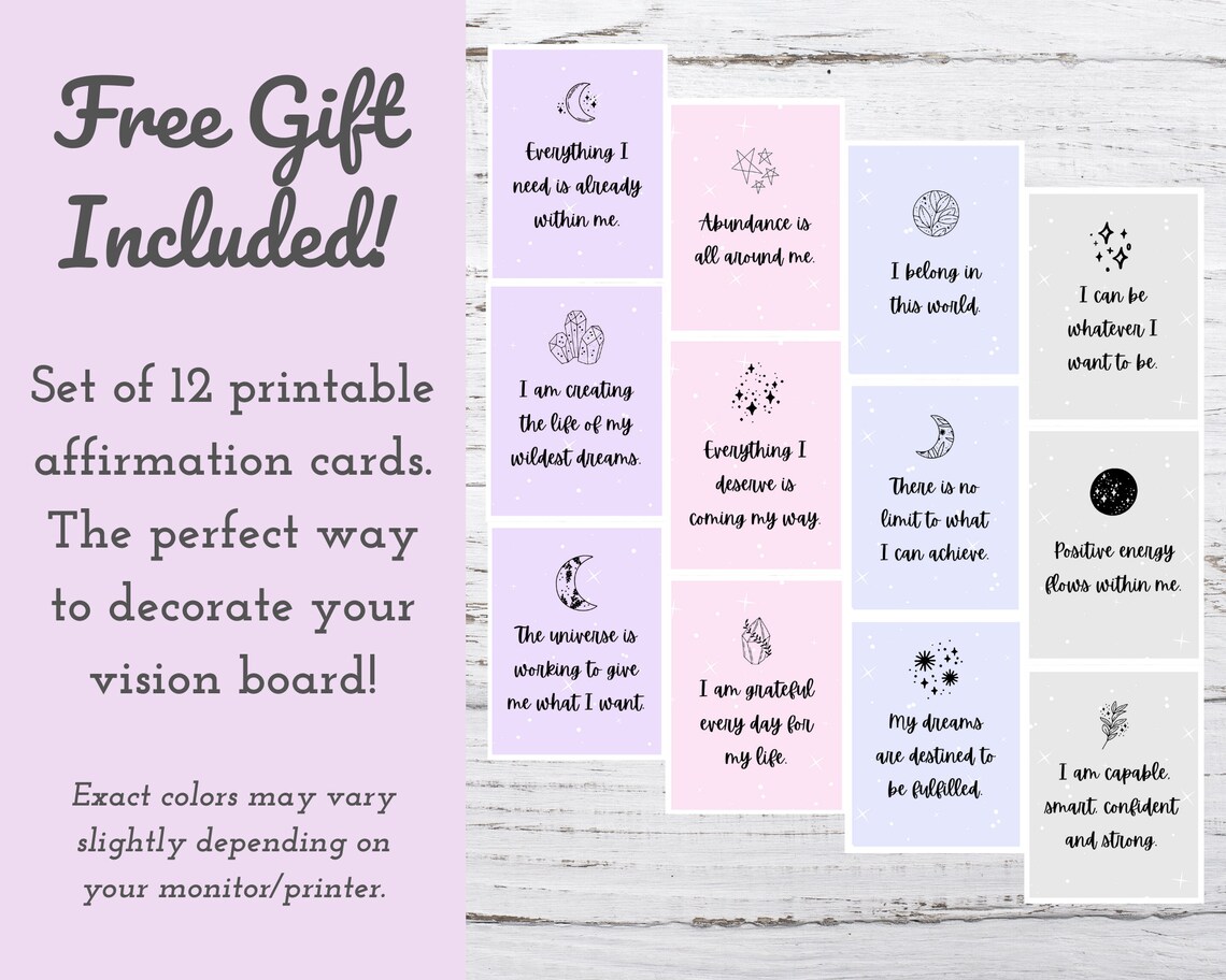 Manifestation Journal Printable Digital Manifestation Guide - Etsy