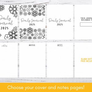 Printable Daily Journal Bundle 2025 & Undated | Dot Journal Templates ...