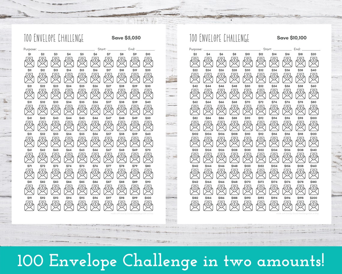 Money Saving Challenge Printable Bundle Printable Savings - Etsy