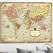 Beautiful Vintage World Map 1931 Vintage Map | World Map Gift World Map ...