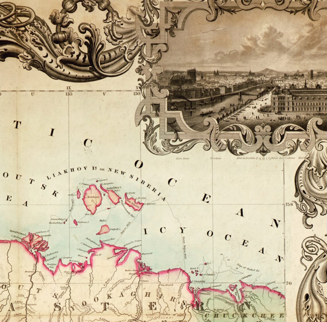 Old World Map 1854 Mercator Projection Vintage Map Vintage - Etsy