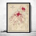 Old Map of Rabat 1924 Vintage Map Vintage Poster Wall Art Print Wall ...