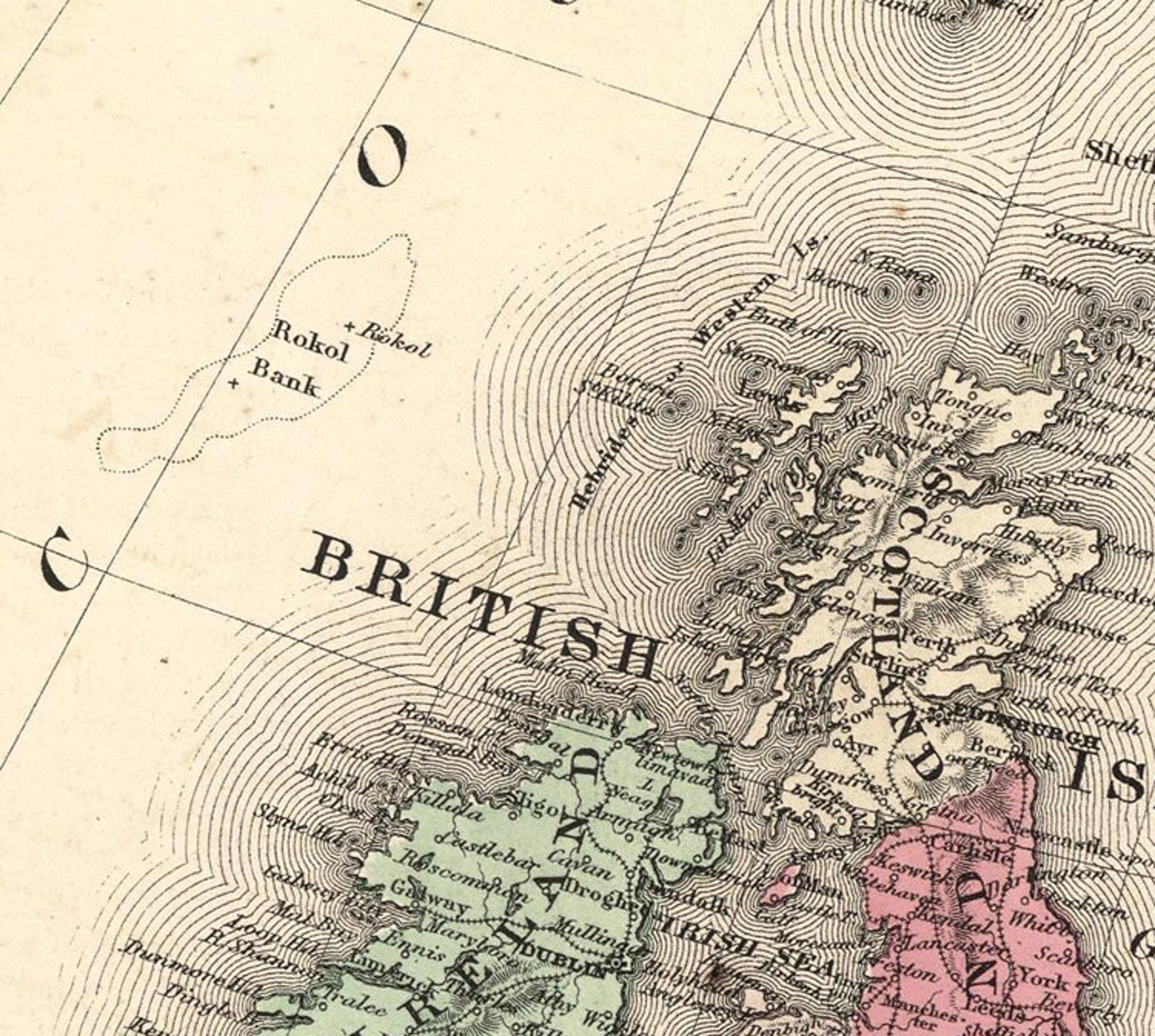 Old Map of Europe 1864 Vintage Poster Wall Art Print - Etsy