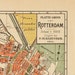 Old Map of Rotterdam the Netherlands 1911 Vintage Map Vintage Poster ...