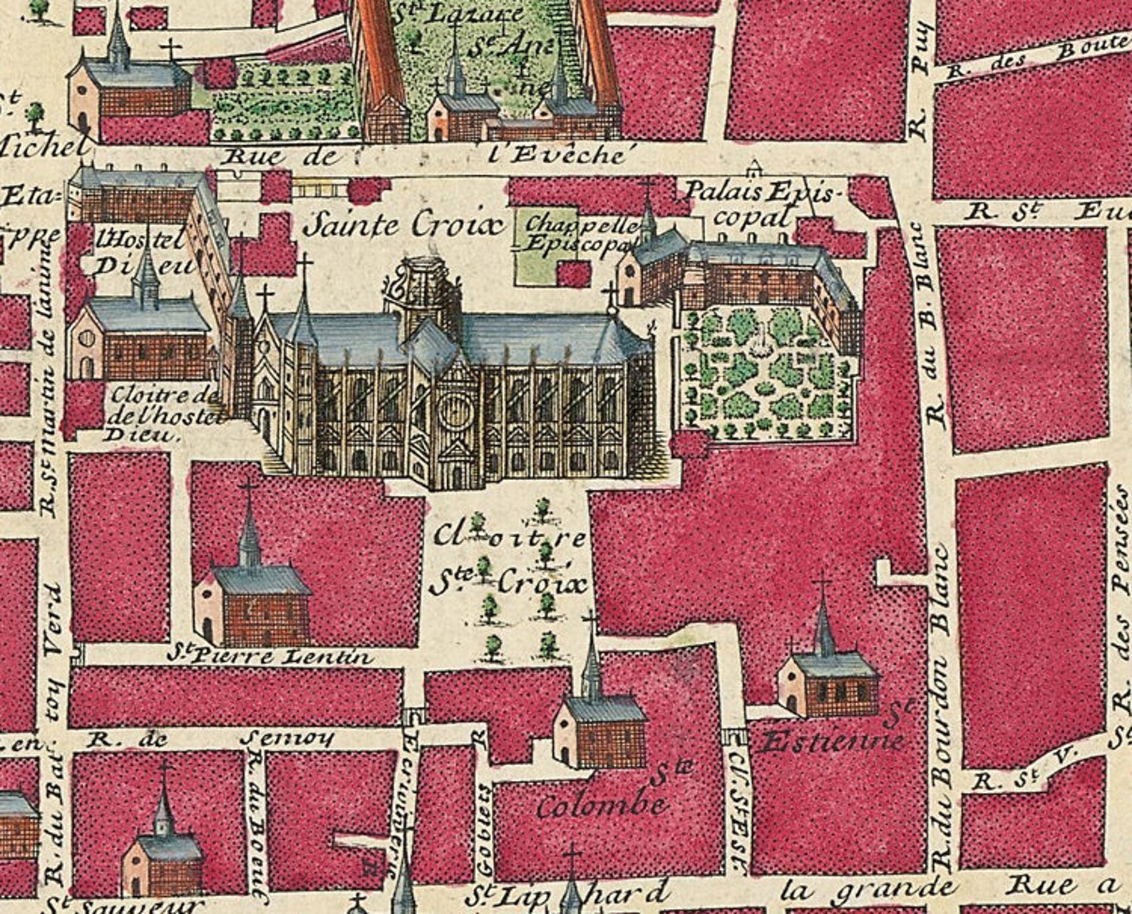Old Map of Orleans France 1700 Vintage Map Vintage Poster - Etsy