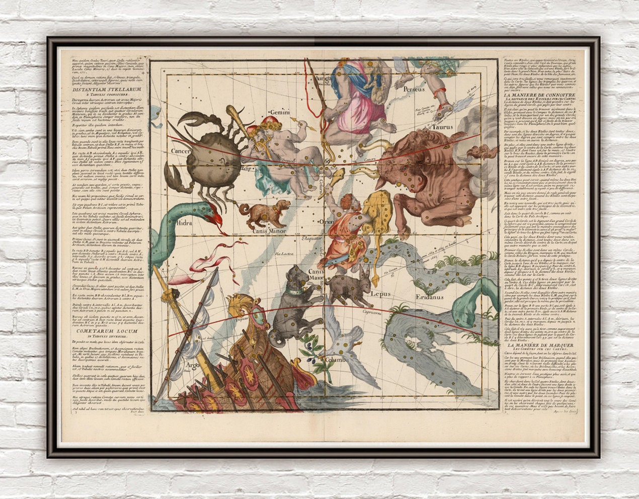 Celestial Map 1693 Astrologycal Map six Plates Vintage - Etsy