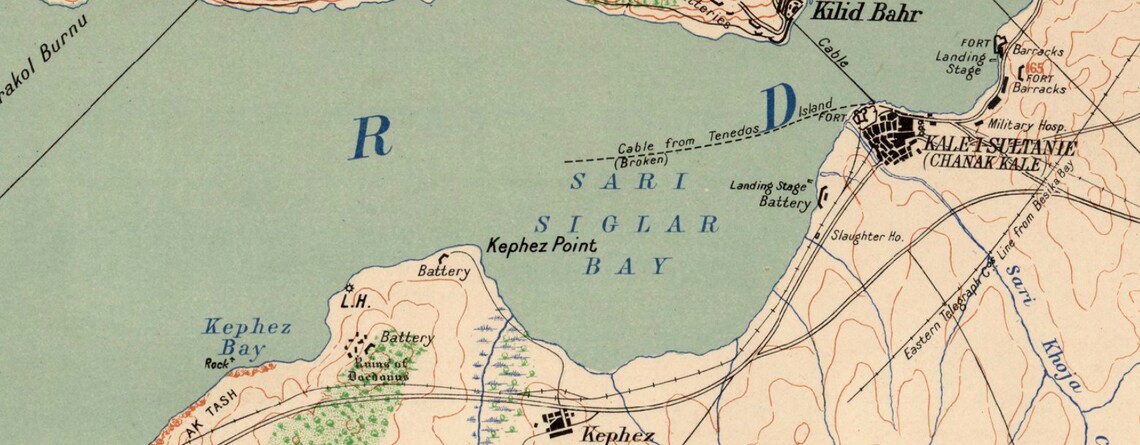 Old Map of Gallipoli Turkey 1919 Vintage Map Vintage Poster - Etsy