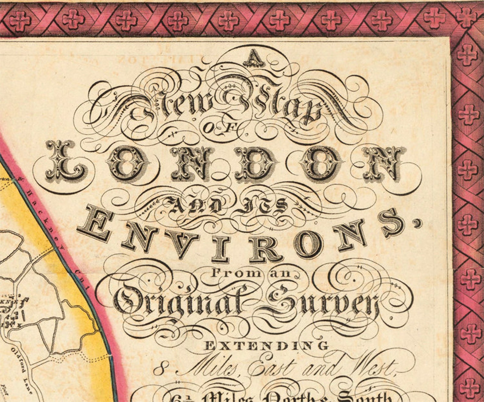 Old Map of London 1822 Vintage Map of London Vintage Poster - Etsy