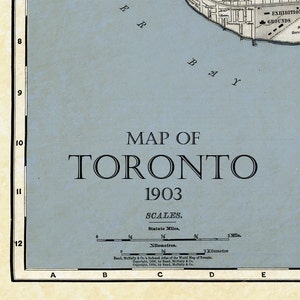 Old Map of Toronto Canada 1903 Vintage Map Toronto Vintage Poster Wall ...