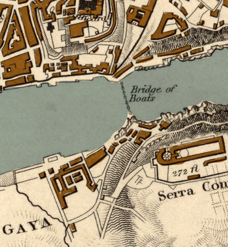 Old Map of Porto Portugal 1833 Map of Oporto Vintage Poster - Etsy