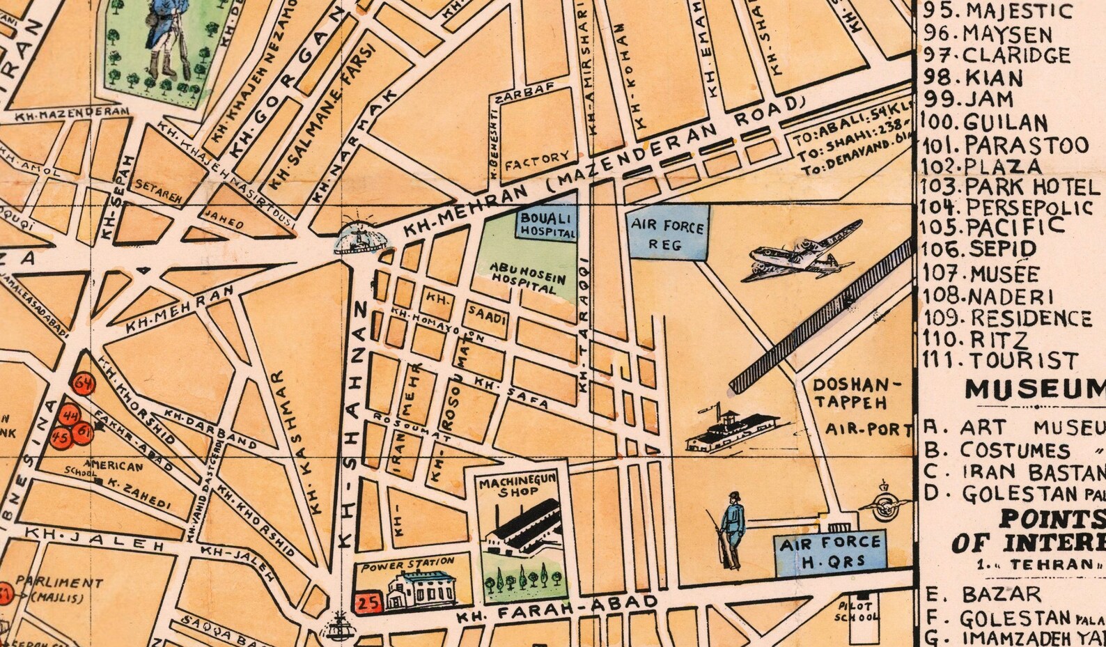 Old Map of Tehran Iran Vintage Map Vintage Poster Wall Art | Etsy