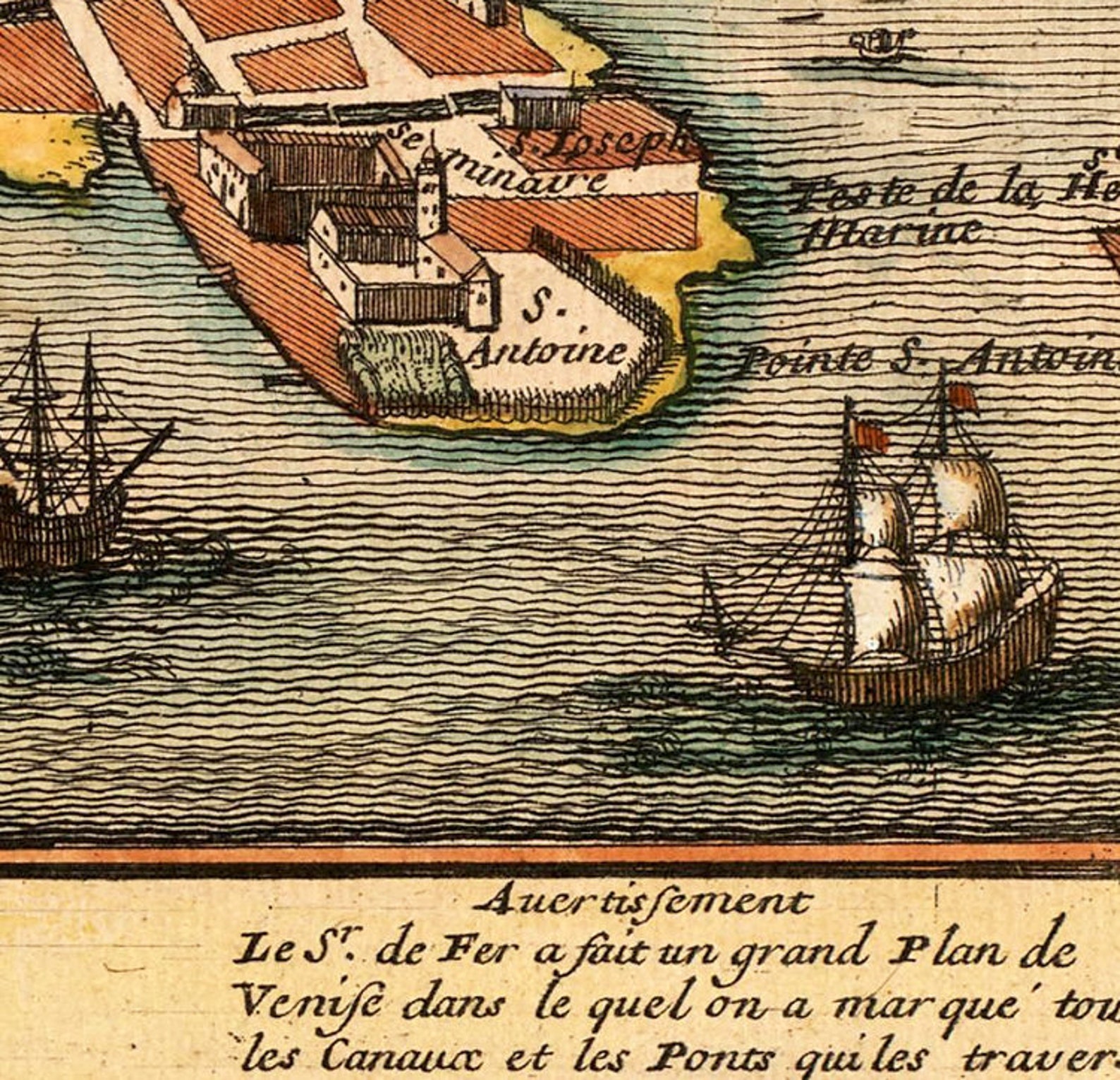 Old Map of Venice 1705 Vintage Map of Venice Vintage Poster - Etsy