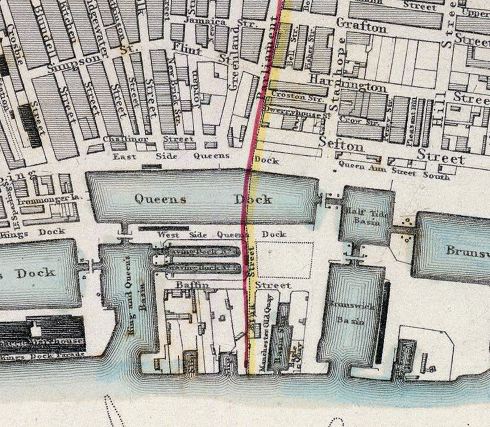 Old Map of Liverpool With Gravures England 1836 Vintage Map - Etsy