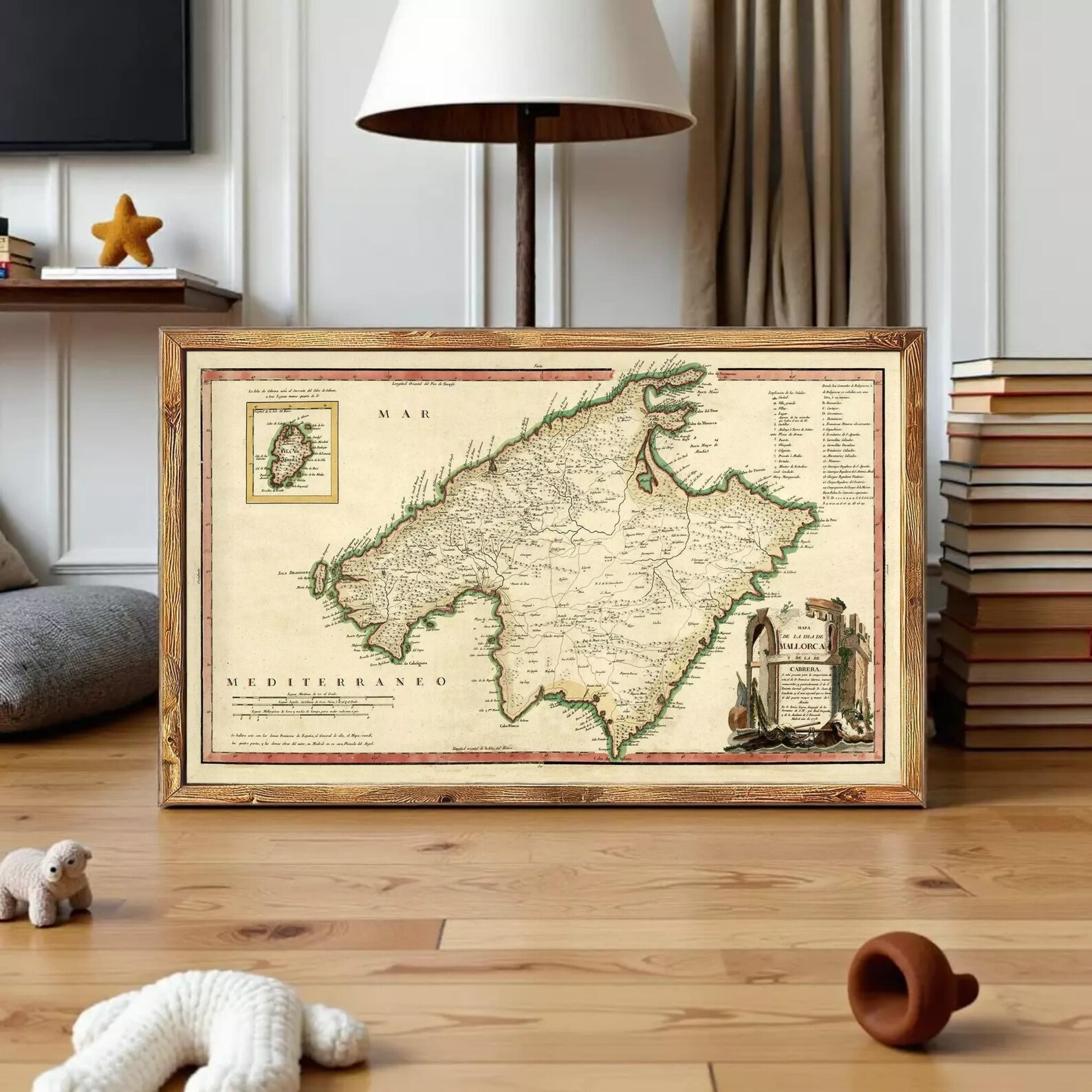 Old Map of Mallorca Island Spain 1773 Mapa Viejo De Mallorca | Wall Map ...