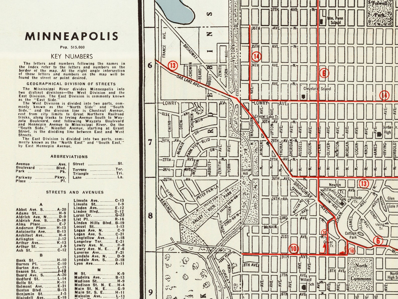 Old Map of Minneapolis 1945 Vintage Map Vintage Poster Wall - Etsy