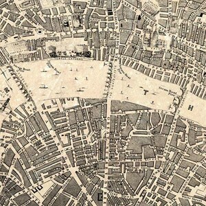 Old Map of London England 1845 Vintage Map of London | Wall Map Print ...