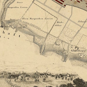 Old Map of Basel Basilea Switzerland Suisse 1860 Vintage Map Vintage ...