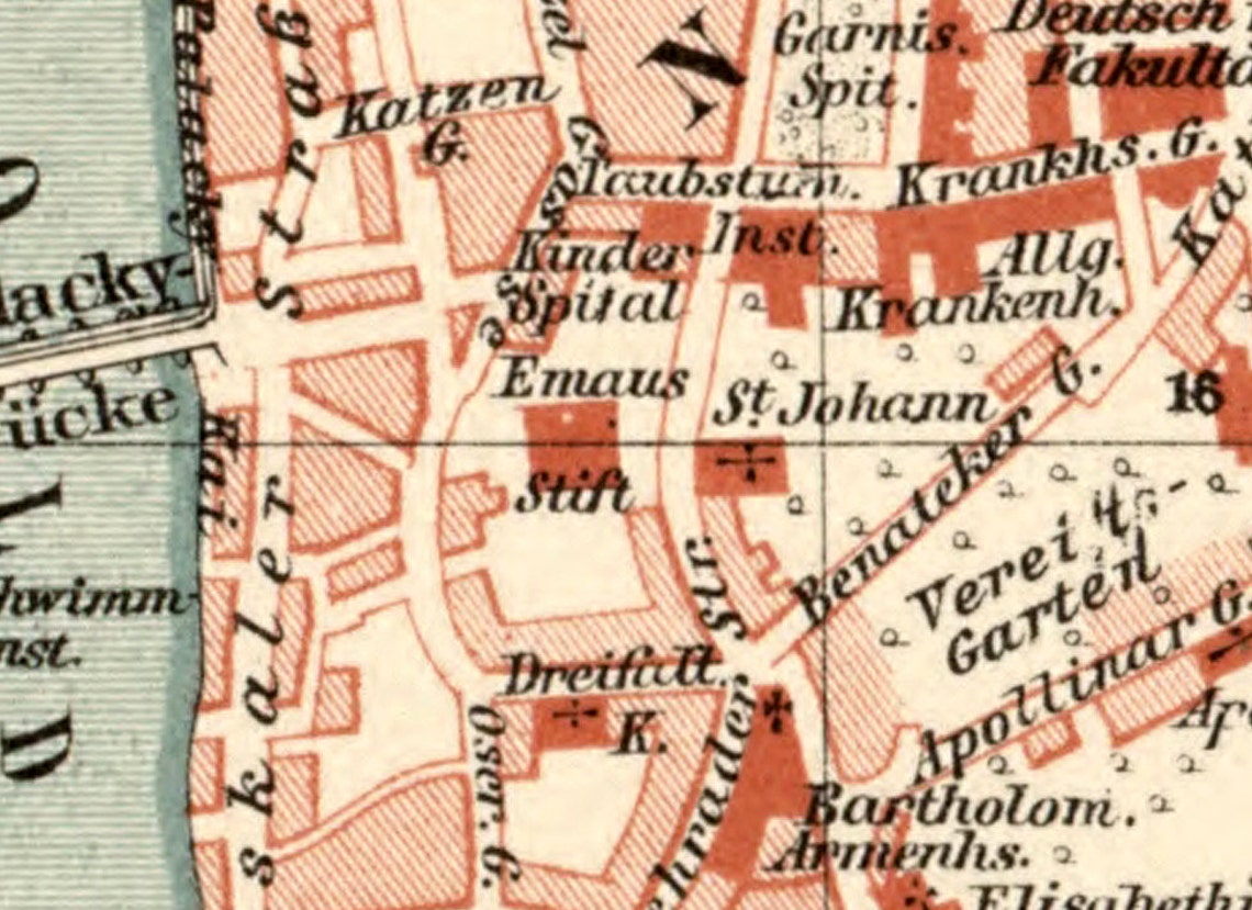 Old Map of Prague 1894 Czech Republic Vintage Map Vintage - Etsy