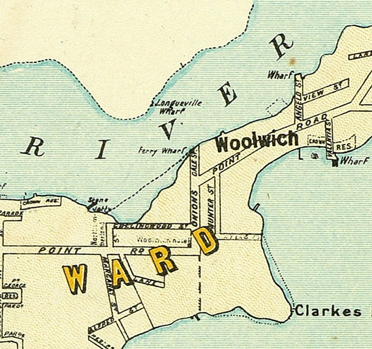 Old Map of Hunters Hill 1890 Australia Vintage Map Vintage - Etsy Australia