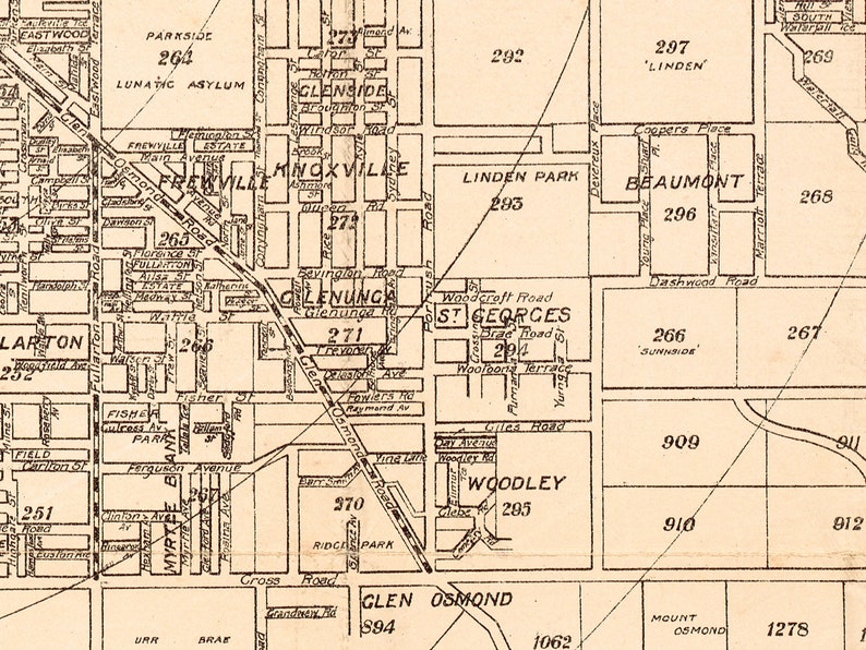 Old Map of Adelaide Australia 1920 Vintage Map Vintage - Etsy Australia