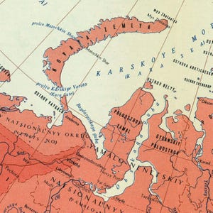 Old Map of Soviet Union CCCP USSR Map | Vintage Map Wall Art Print ...
