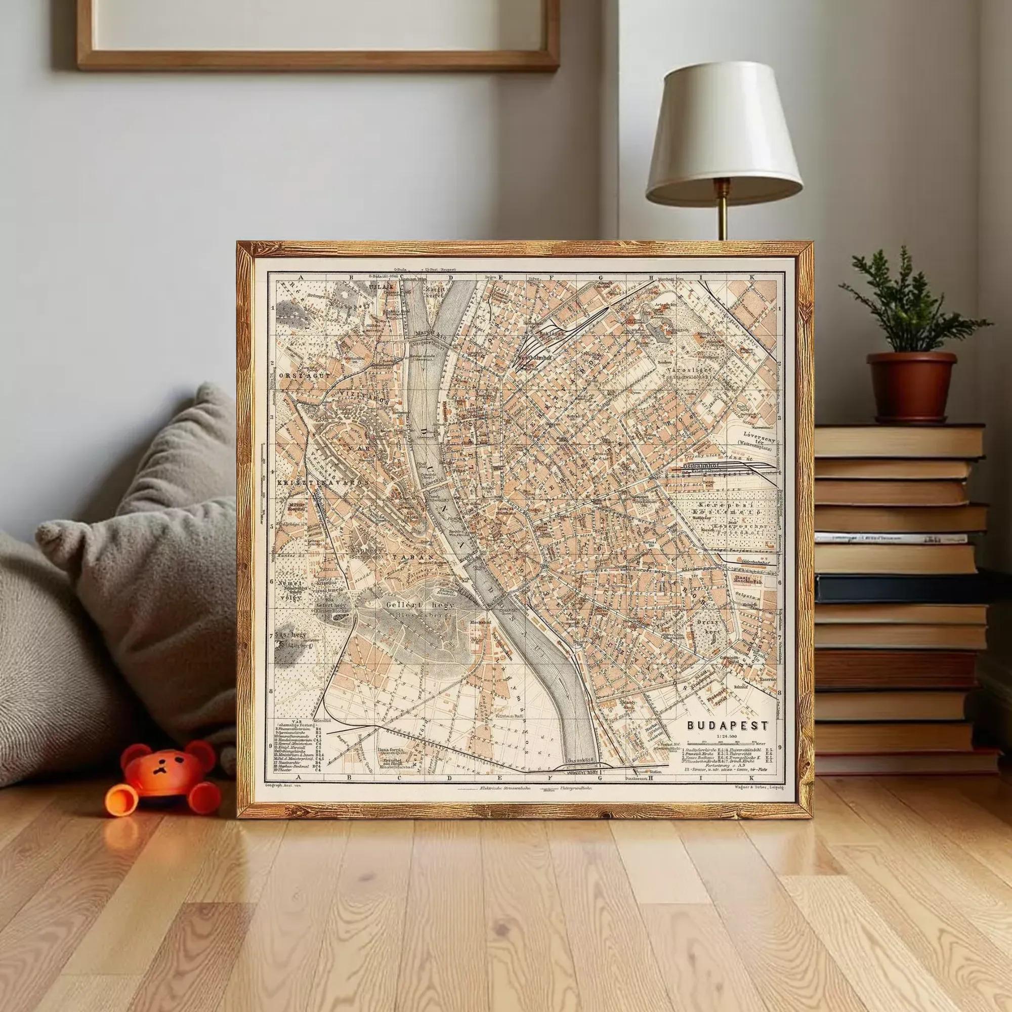 Old Map of Budapest Hungary 1913 Vintage Map | Wall Map Print - Etsy