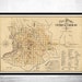 Old Map of Caracas Venezuela 1889 Vintage Poster Wall Art Print Wall ...