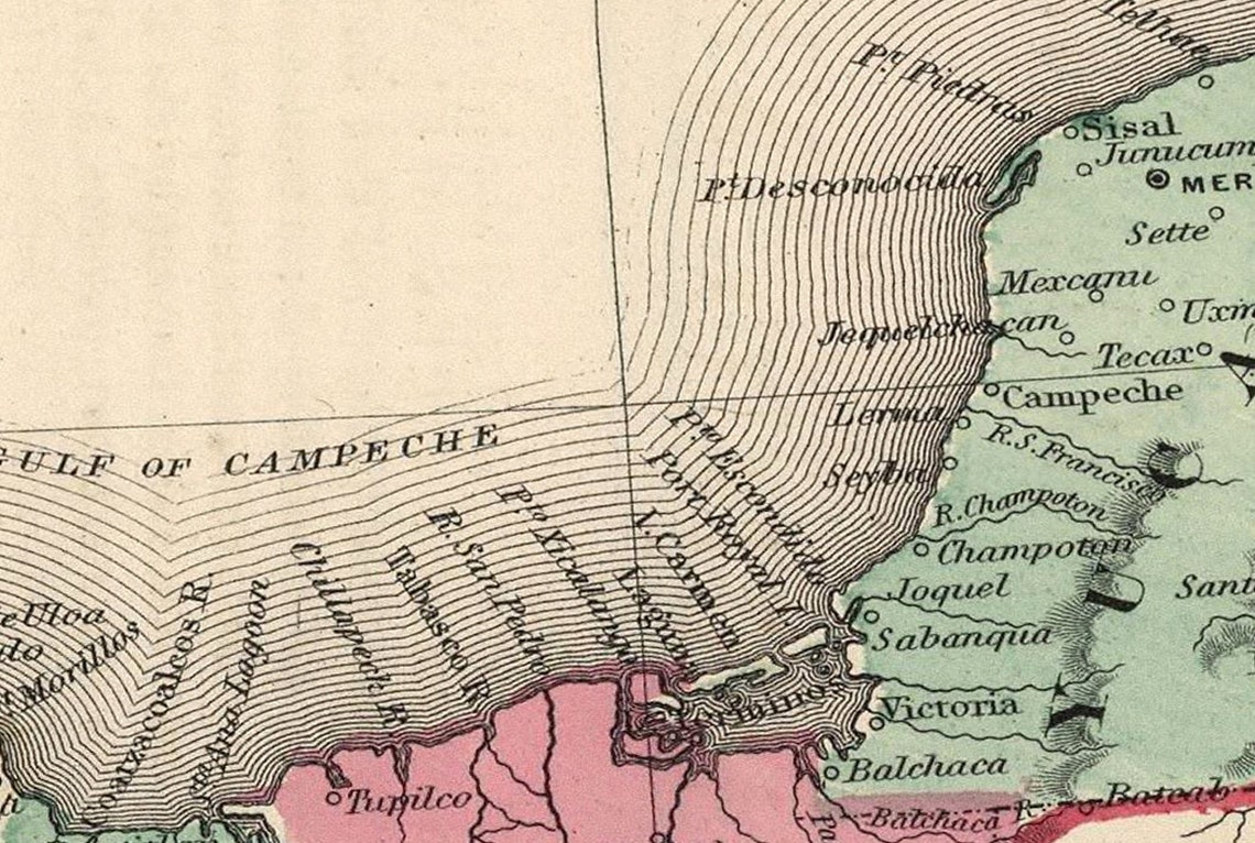 Old Map of Mexico 1865 Vintage Map Vintage Poster Wall Art - Etsy