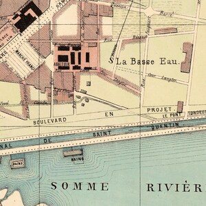 Old Map of Saint Quentin France 1871 Vintage Map | Vintage Poster Wall ...