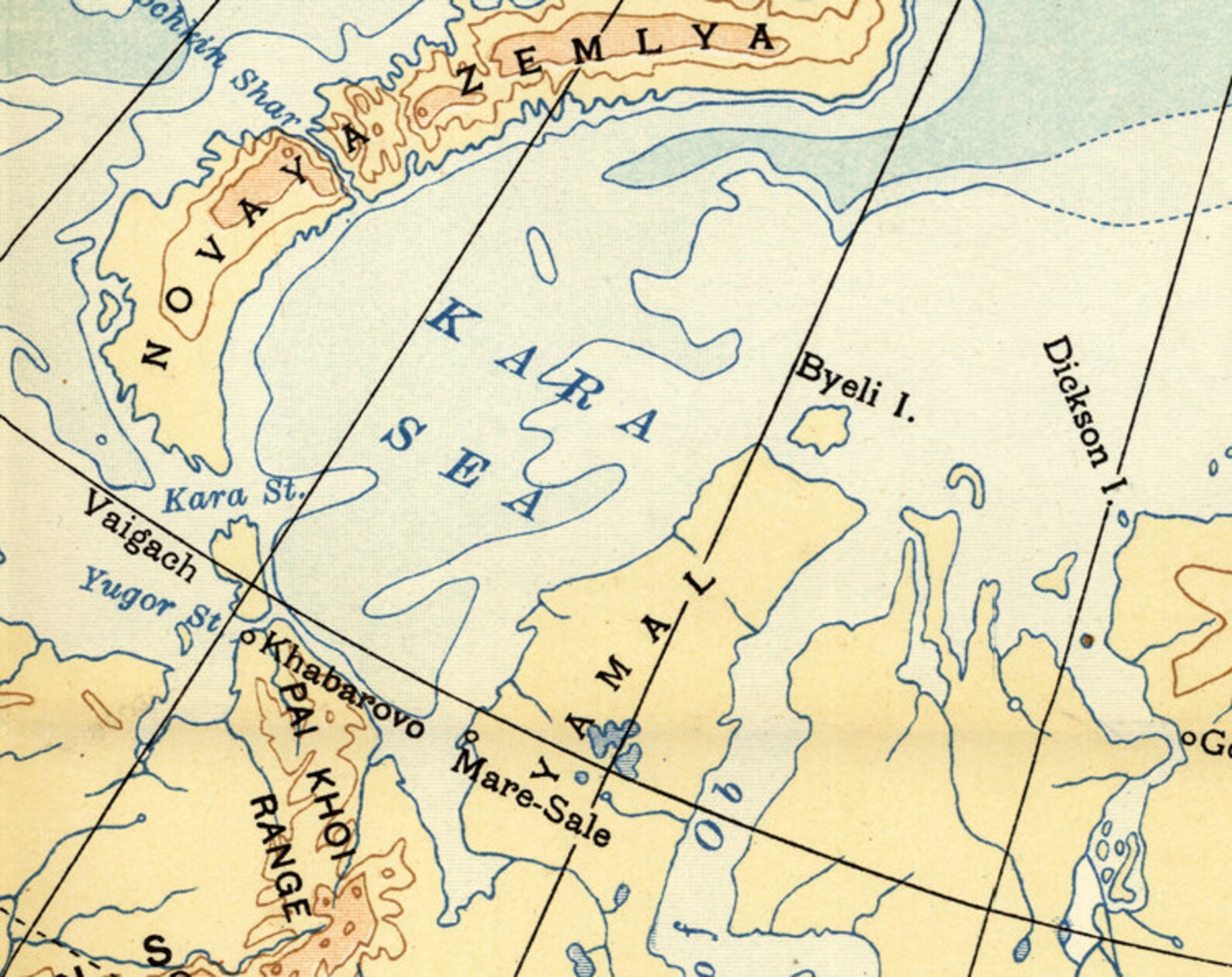 Old Map of Siberia 1918 Vintage Poster Wall Art Print | Etsy