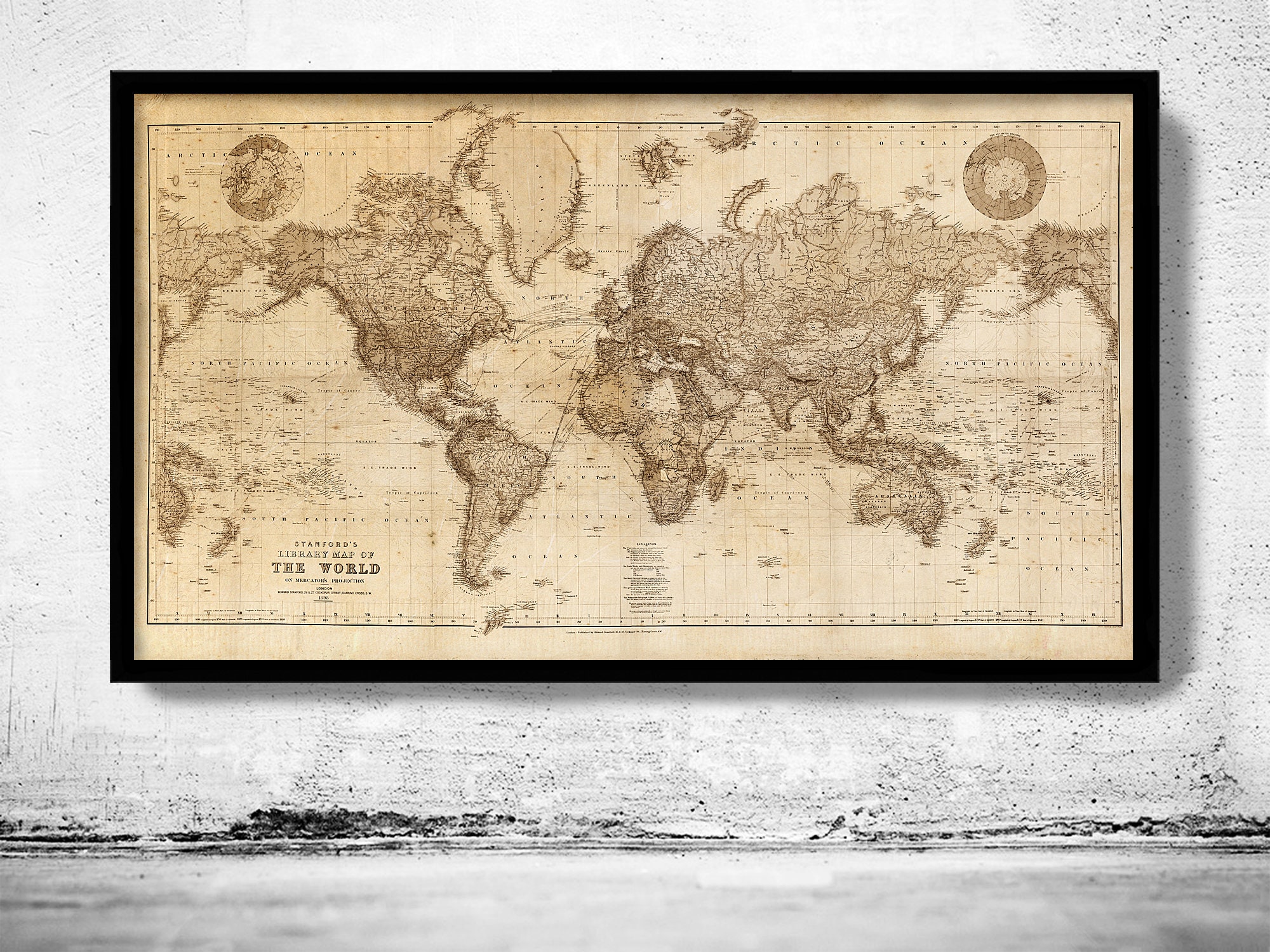 Vintage Globe Map