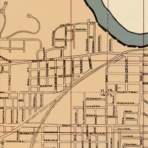 Old Map of Montgomery Alabama 1950 Vintage Map | Vintage Poster Wall ...