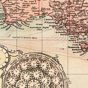 Beautiful World Map Vintage Atlas 1908 Mercator Projection | World Map ...