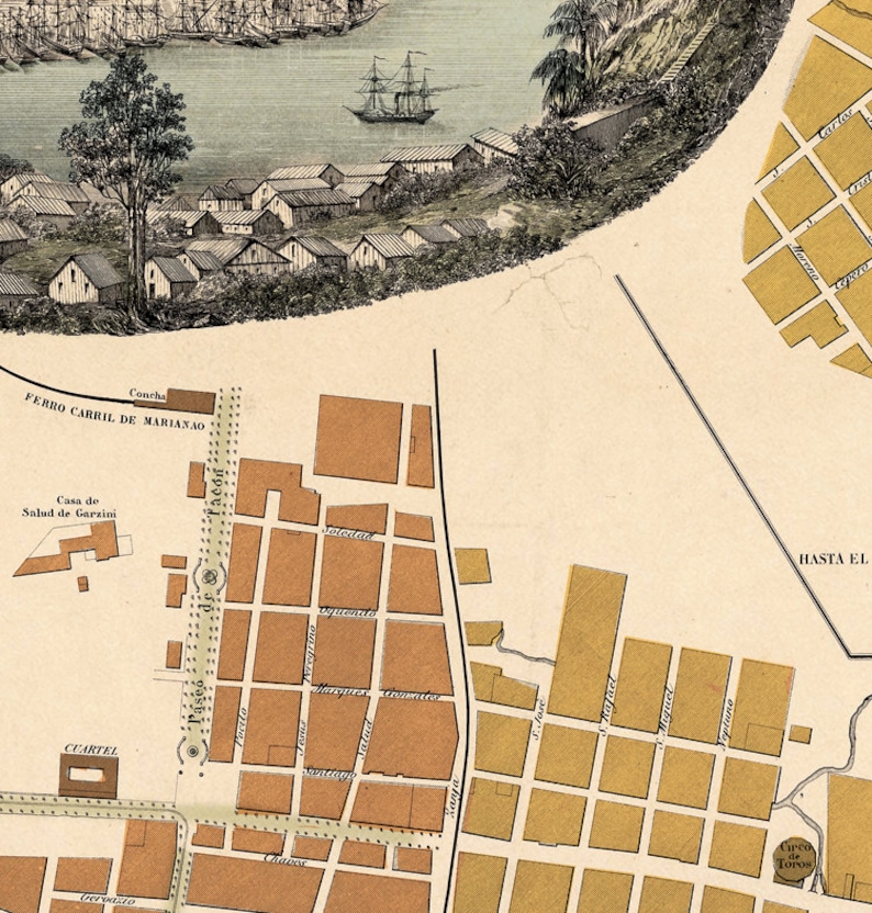 Old Map Havana Habana 1850 Vintage Map Vintage Poster Wall - Etsy